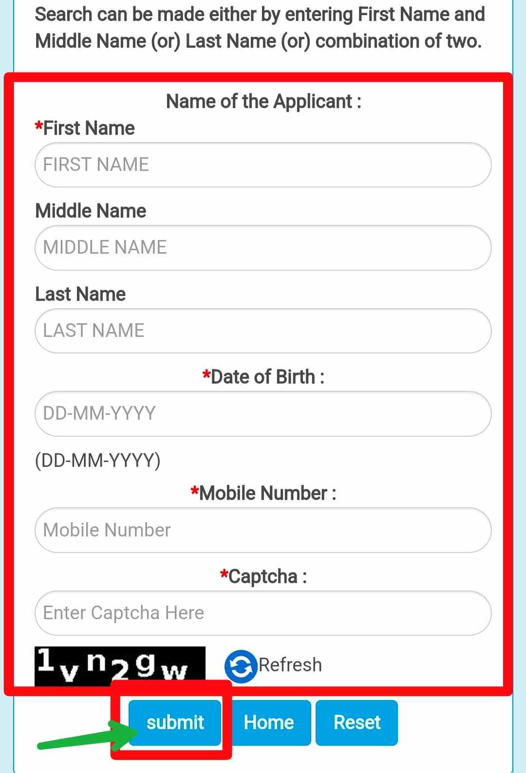 Driving Licence Search By Name And Address नाम और एड्रेस से डीएल खोजें
